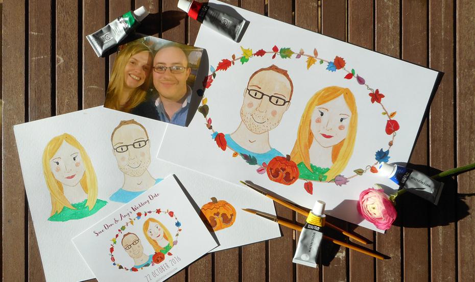 Personalised Portraits | Frog & Pencil